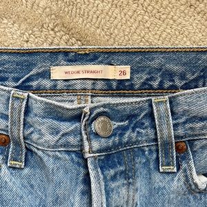 Levi's | Jeans | Levis Wedige Straight Jeans Luxor Lanes Size 26 | Poshmark